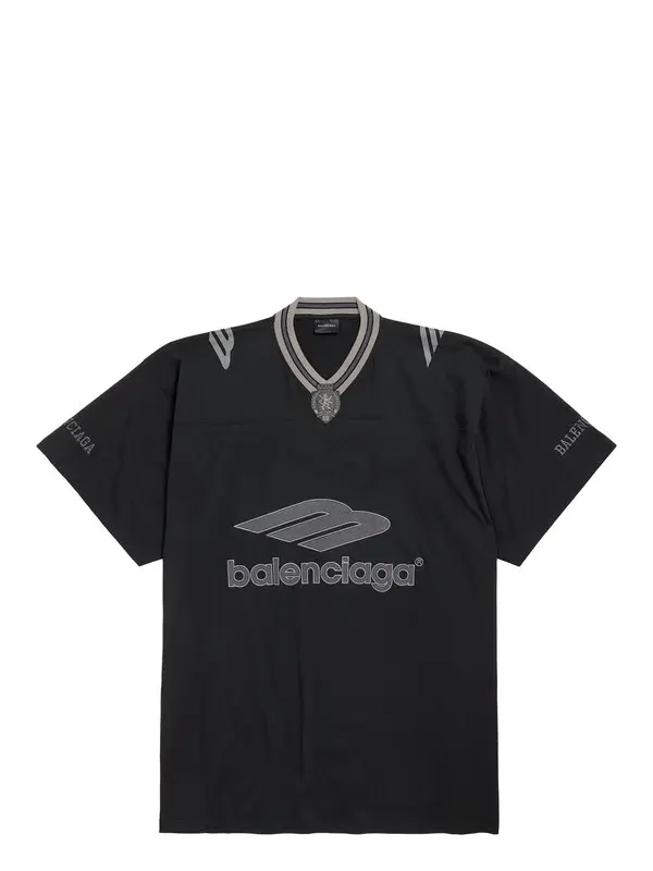 Balenciaga Oversized Logo T-shirt - Black