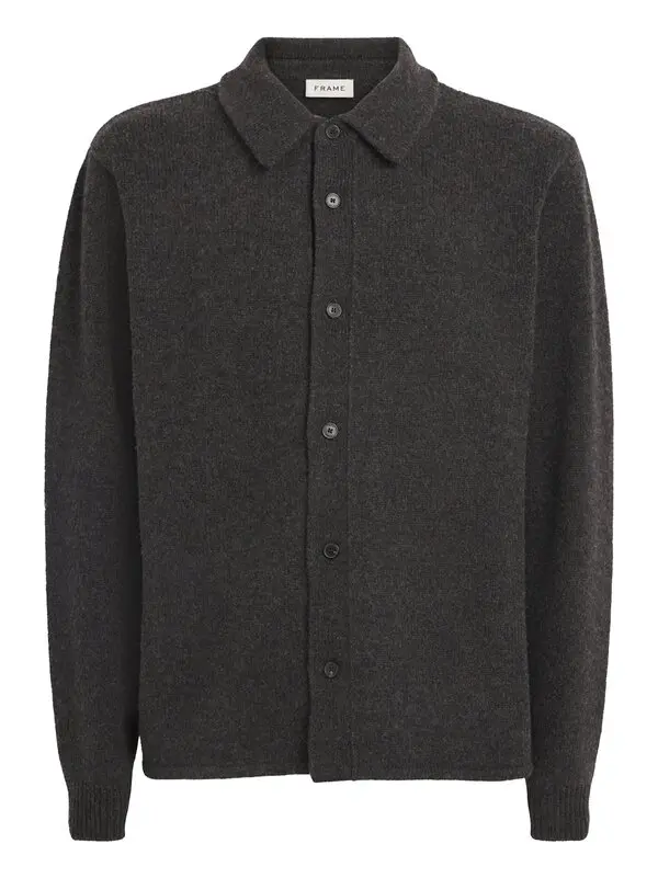 FRAME Yak-merino Wool Cardigan - Brown
