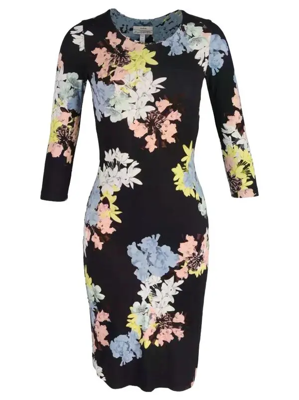 Erdem Floral Round-neck Dress - Black