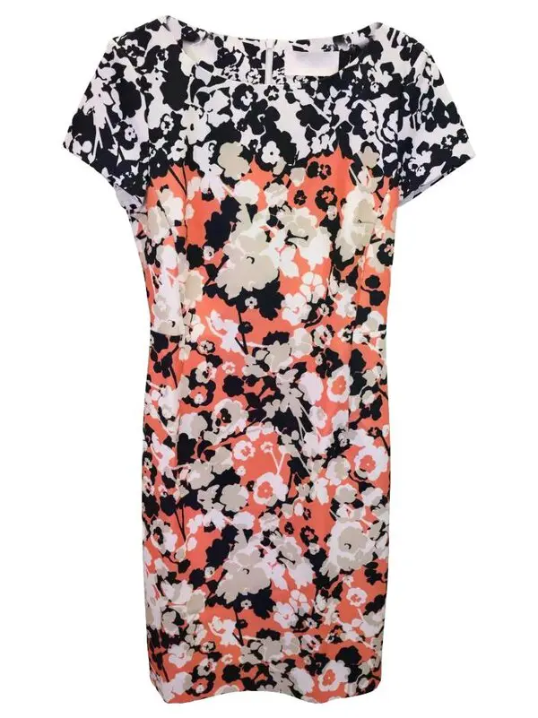 BOSS Donisa Floral-print Mini Dress - Orange
