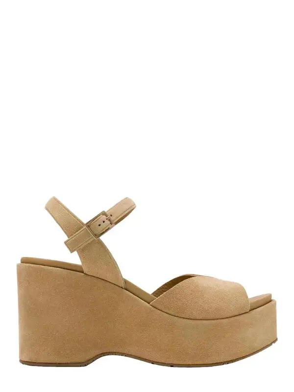 PEDRO GARCIA Platform Buckle Sandals - Neutrals