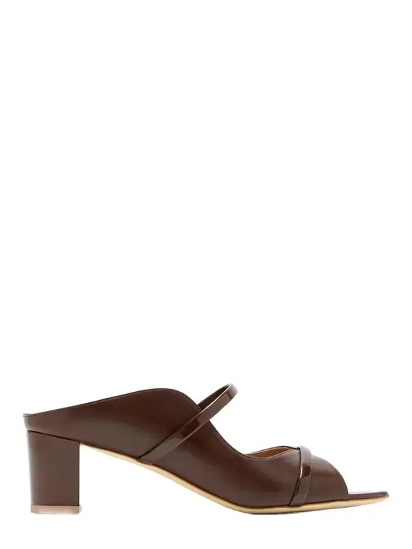 MALONE SOULIERS Norah Strap Heeled Mules - Brown