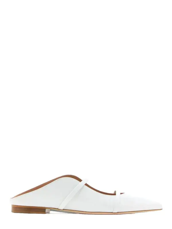 MALONE SOULIERS Strap Mules - White
