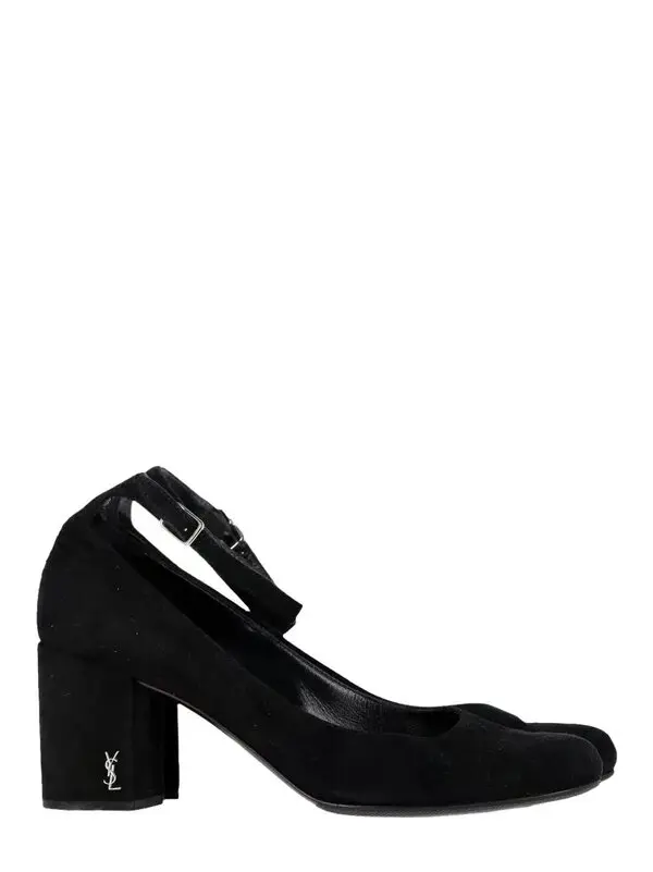 Saint Laurent Babies Ankle Strap Pumps - Black
