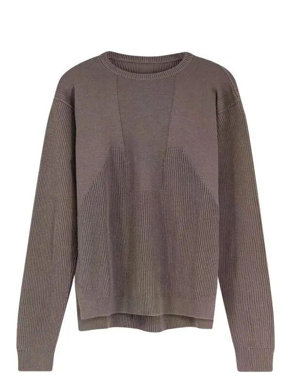 Rick Owens Ribbed Knit Sweater - Brown
