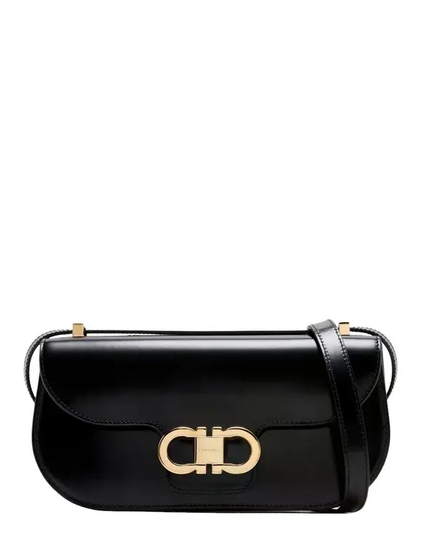 FERRAGAMO Logo Shoulder Bag - Black