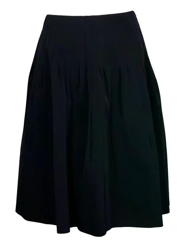 Prada Pleated Knee-length Skirt - Black