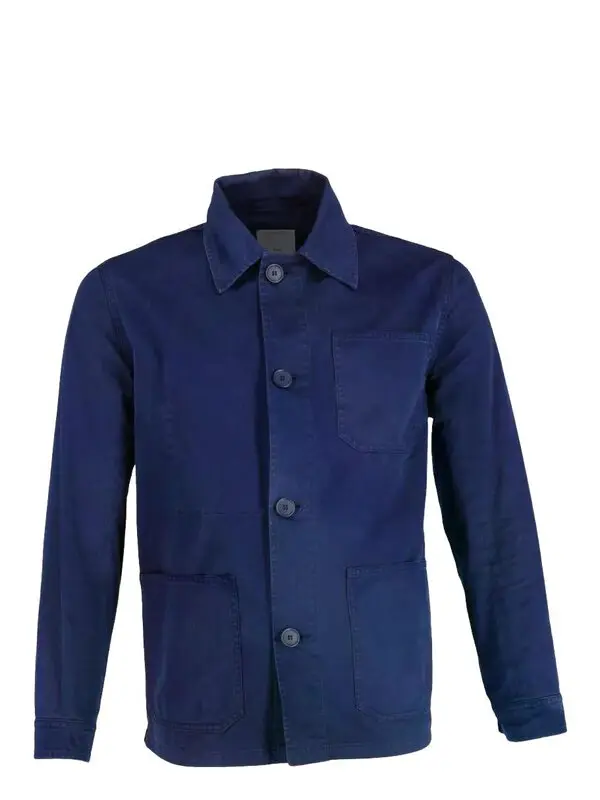Sandro Cotton Shirt Jacket - Blue