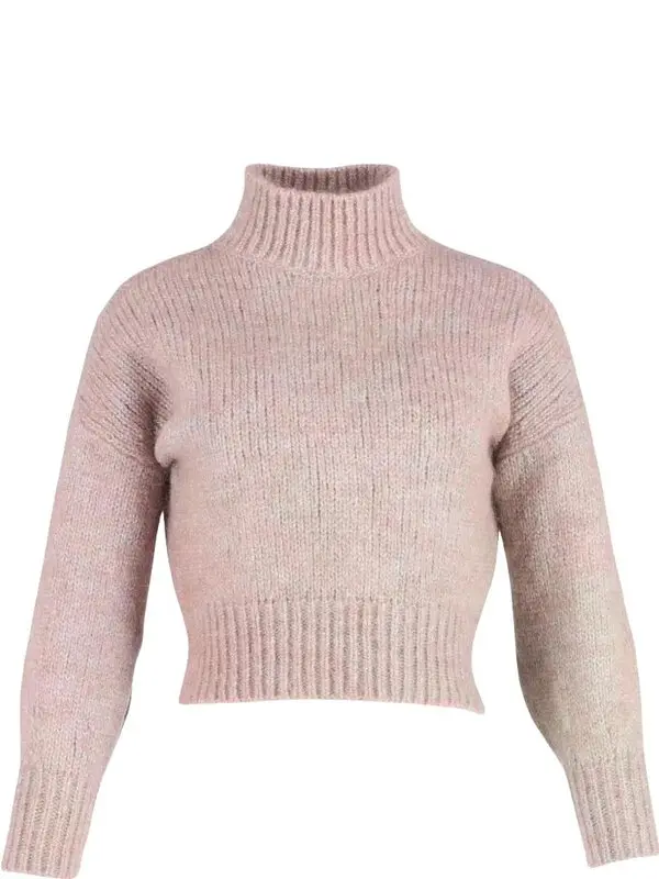 BOSS Turtleneck Ribbed Sweater - Pink