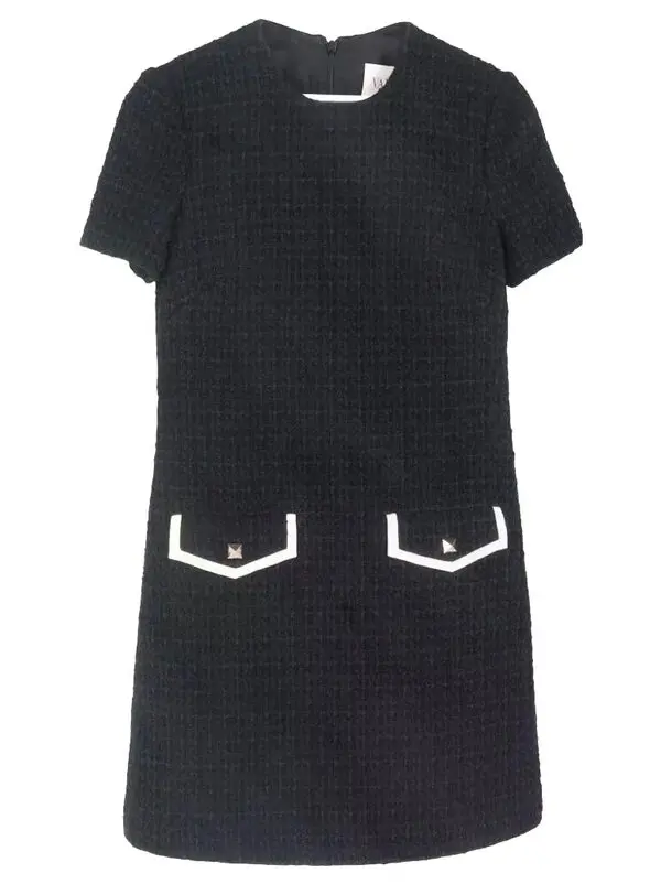 Valentino Garavani Bouclé Mini Dress - Black