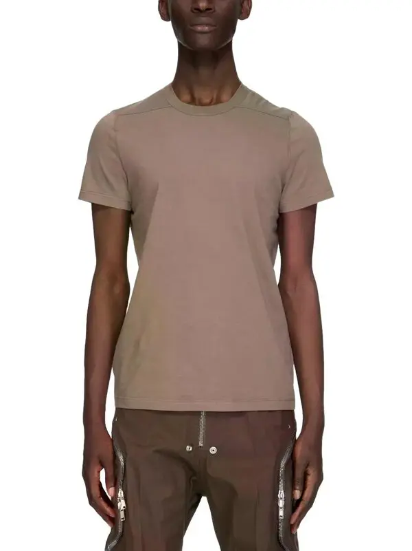 Rick Owens Temple Short Level T-shirt In Cotton Jersey - Grey