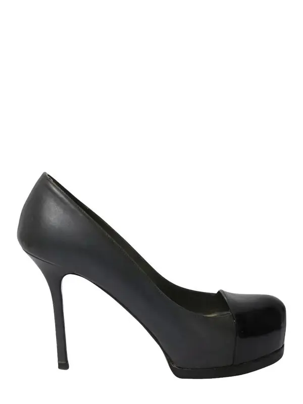 Saint Laurent Cap-toe Platform Pumps - Black