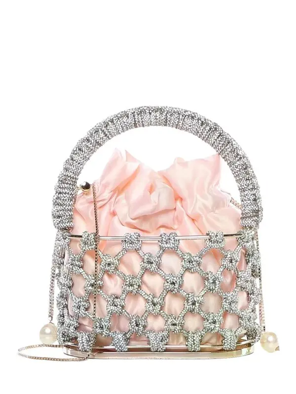 Rosantica Mini Holli Crystal-embellished Shoulder Bag - Silver