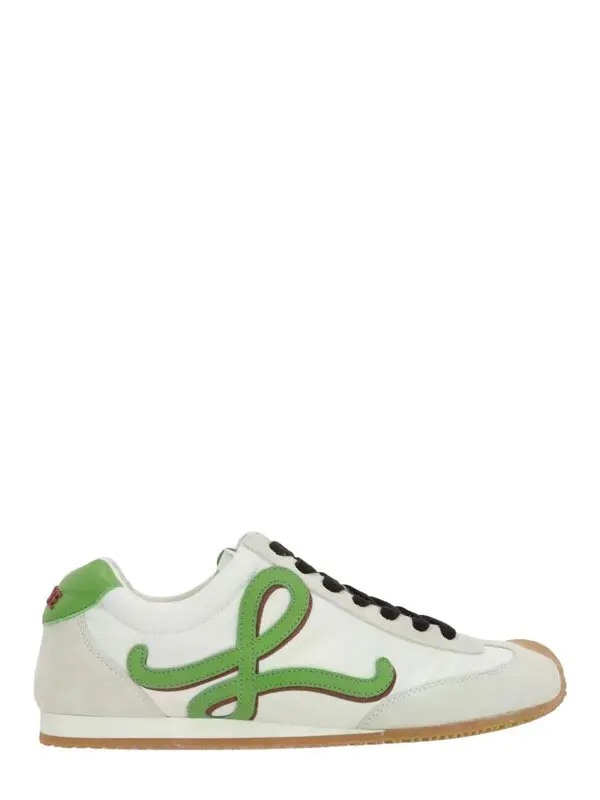 Loewe Enamelled Charm Asymmetric Sneakers - White