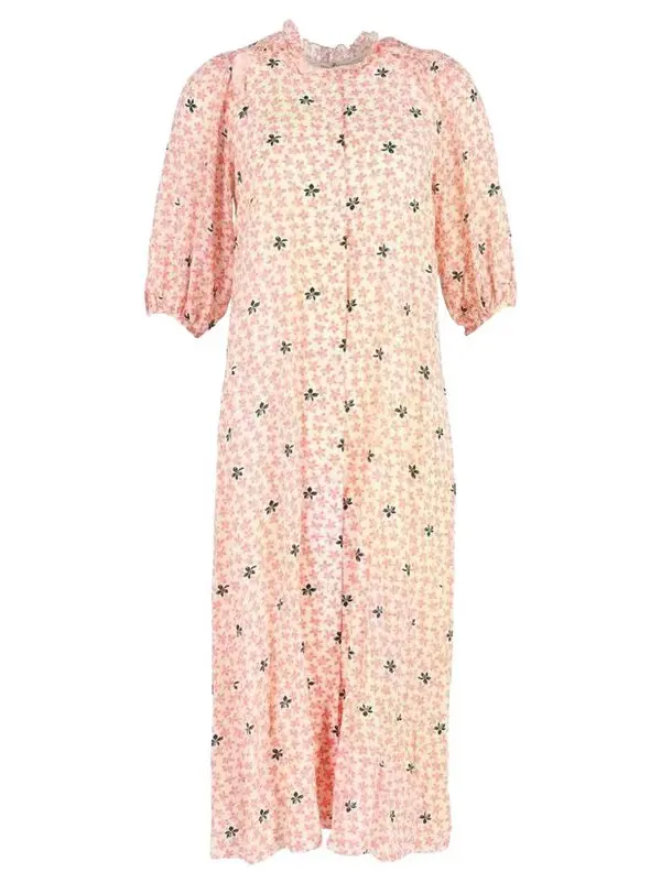 Vilshenko Floral-print Midi Dress - Pink