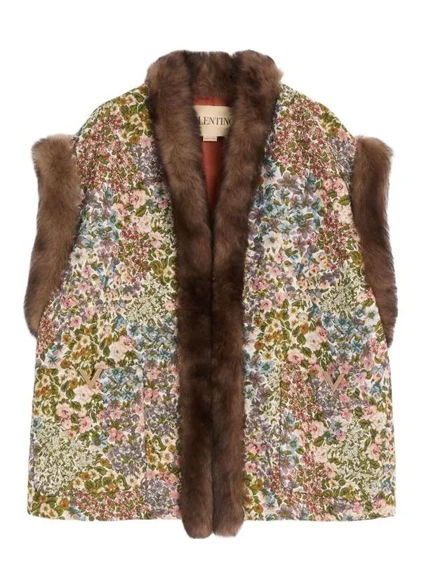 Valentino Garavani Gobelin Apres L'hiver Fiorellini Waistcoat - Multicolour