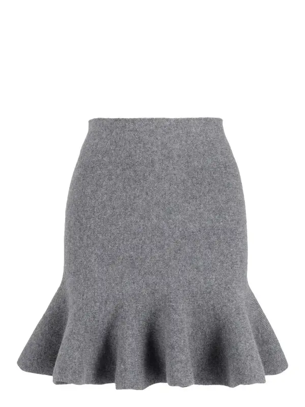 JIL SANDER High-waisted Trumpet Skirt - Grey