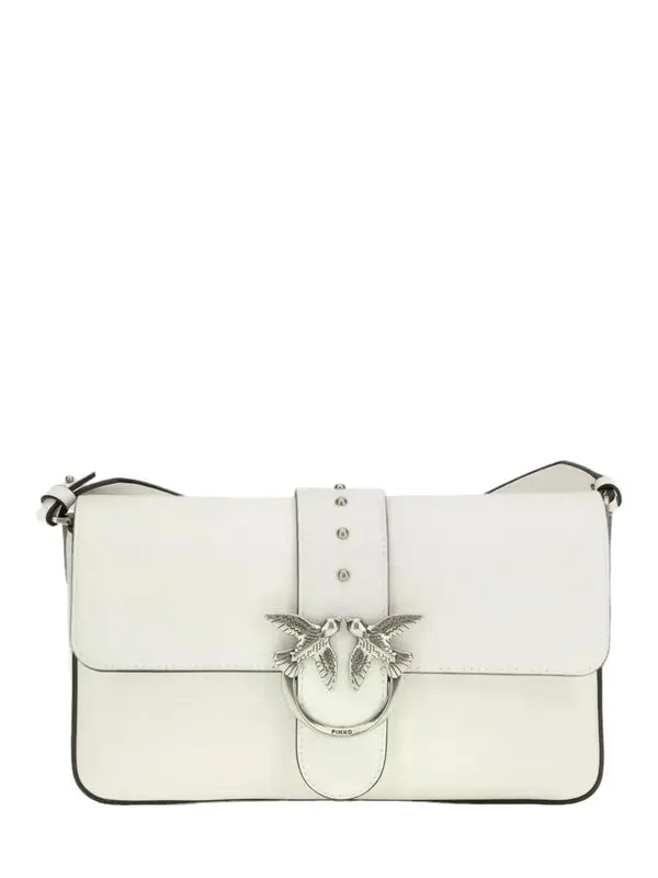 Pinko Slouchy Studs Leather Wallet - White