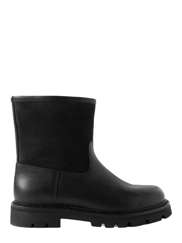 Loro Piana Suilven Walk Shearling-lined Boots - Black