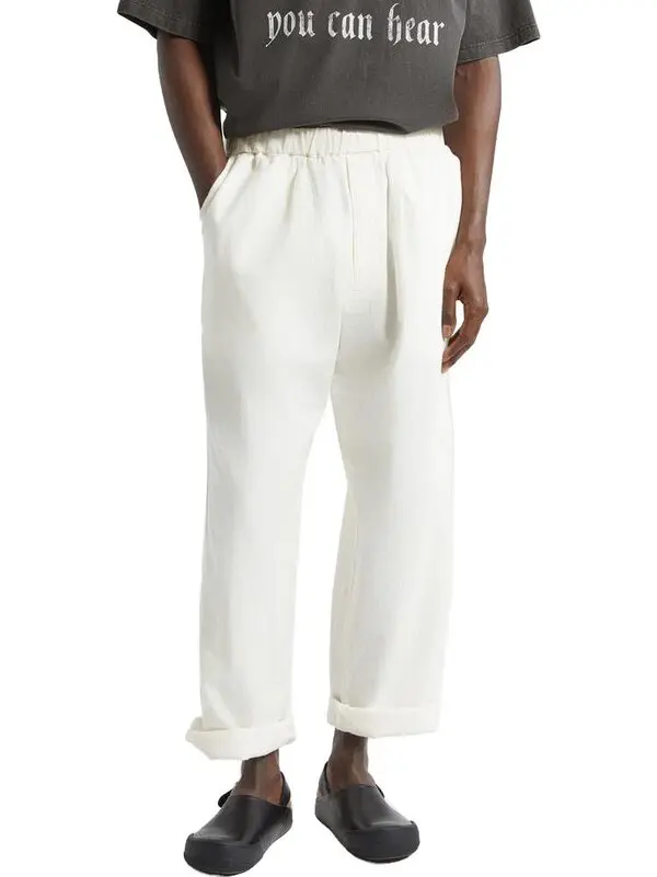 UNDERCOVERISM Cotton And Cashmere Relaxed-fit Pants - Ivory