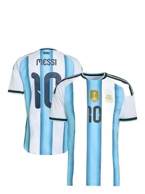 Adidas Argentina National Team Lionel Messi Fifa X World Cup 2026 Home On Field Authentic Jersey - White