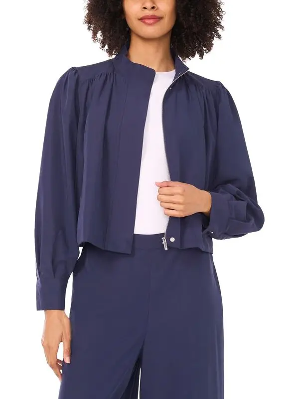 Vince Camuto Zip Front Jacket - Classic Navy