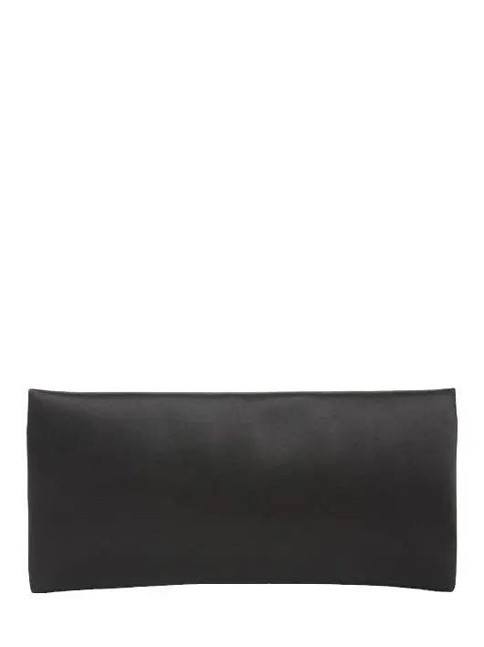 Saint Laurent Satin Soft Clutch - Noir