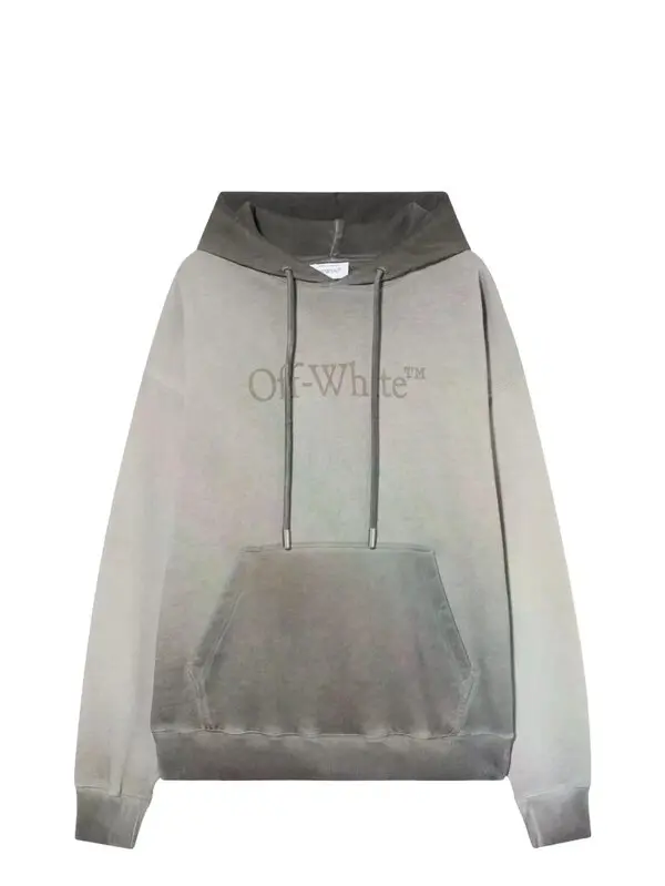 Off-White Laundry Skate Cotton Hoodie - Grey