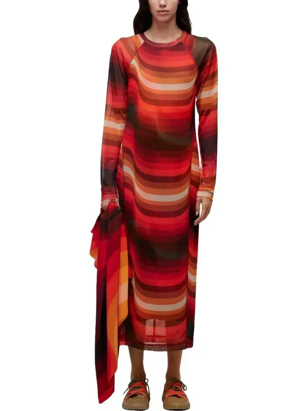 OSKLEN Ipanema Long-sleeves Dress - Red