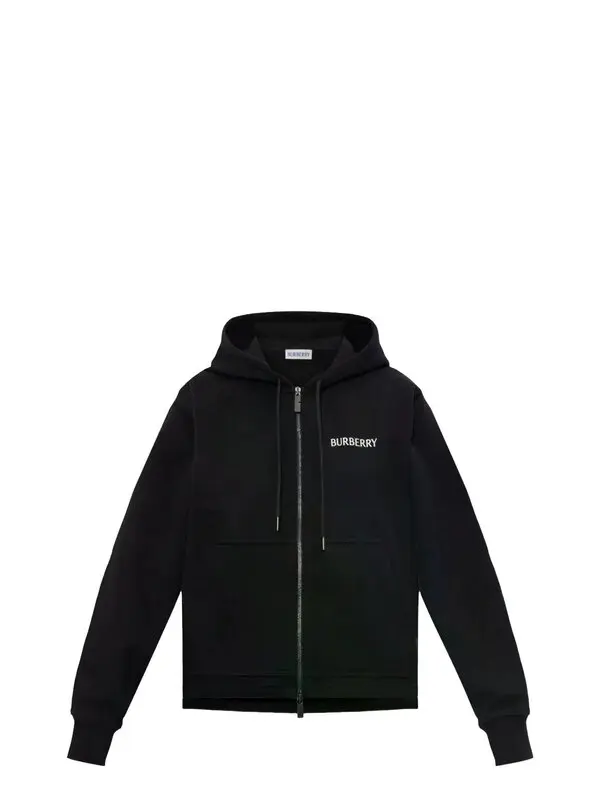 Burberry Zip-up Hoodie - Black