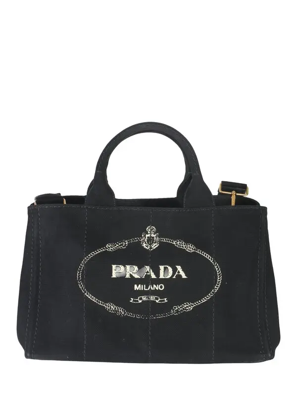 Prada Canapa Tote - Black