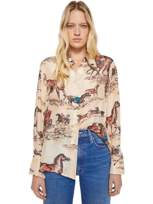 Alix Of Bohemia Dana Printed Silk Shirt - Multi