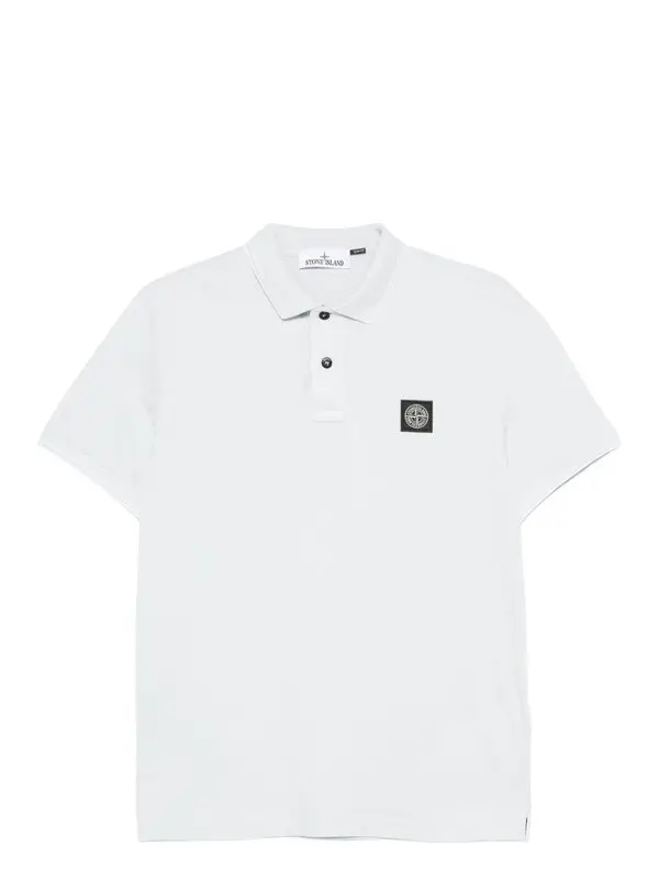 Stone Island Polo With Logo - Sky Blue