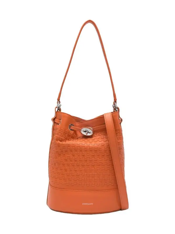 ZANELLATO Monda' Musiva Small Bucket Bag - Orange