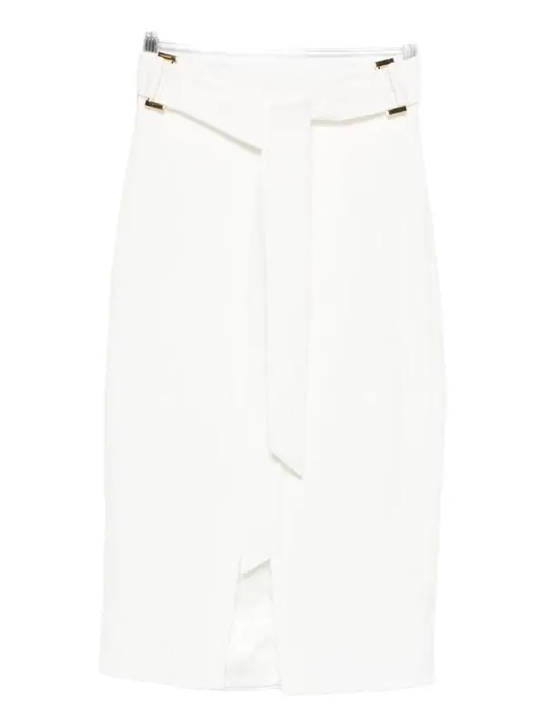 Elisabetta Franchi Midi Skirt - White