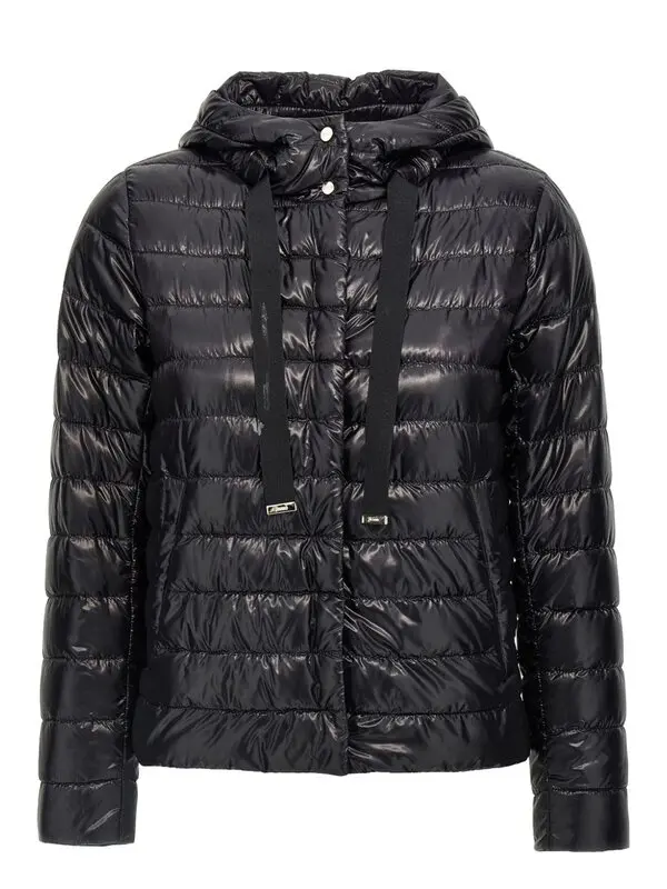 Herno Nylon Short Down Jacket - Black