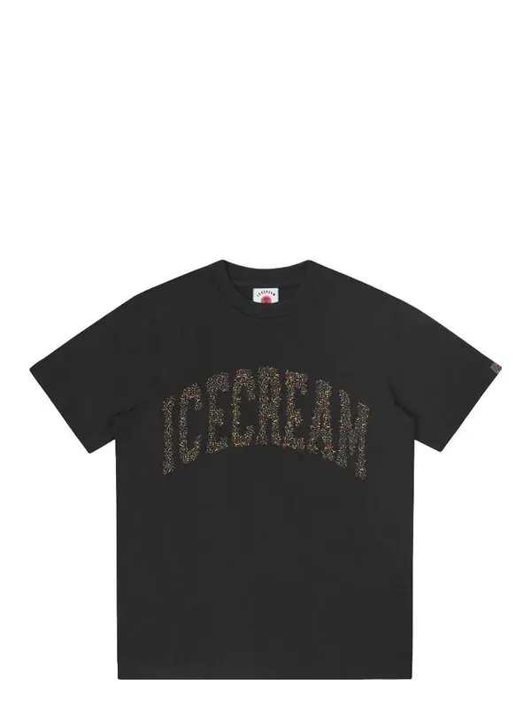 ICECREAM Logo Cotton T-shirt - Black