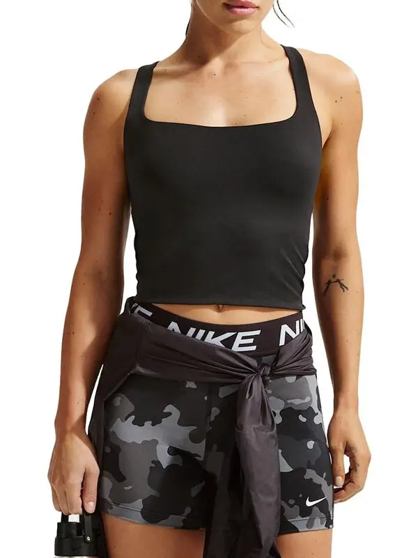 Nike Zenvy Longline Sports Bra - Black/cool Grey