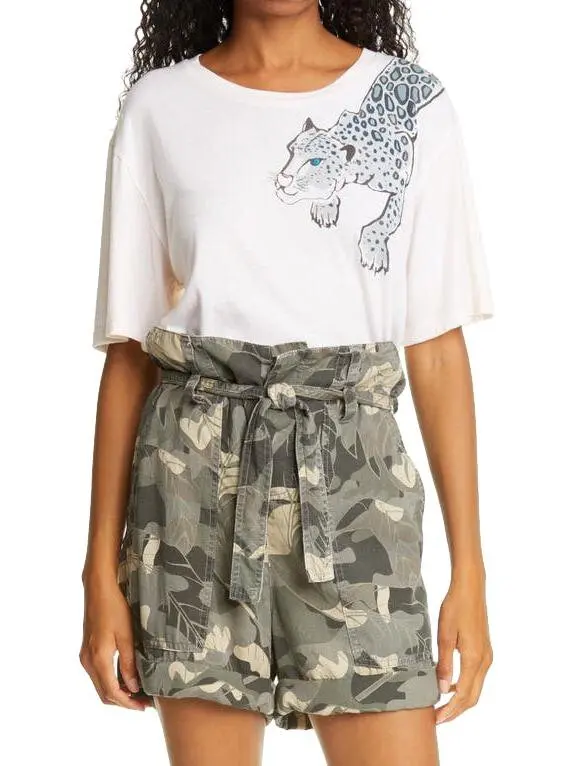 Le Superbe Leopard Graphic Tee - Light Pink