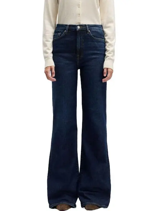 SEVEN Modern Dojo High-waist Flare Jeans - Bluecrest