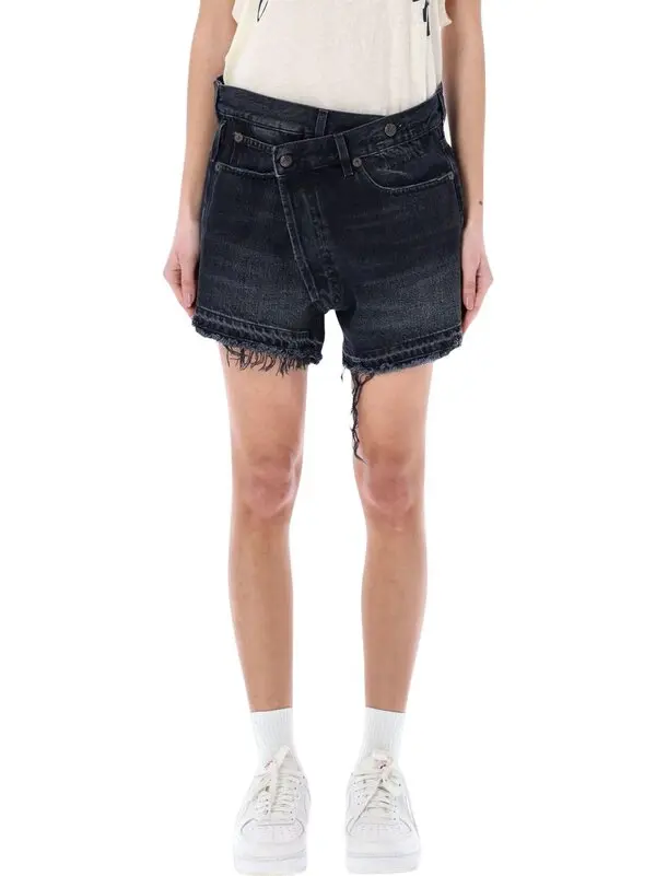 R13 Denim Shorts - Black