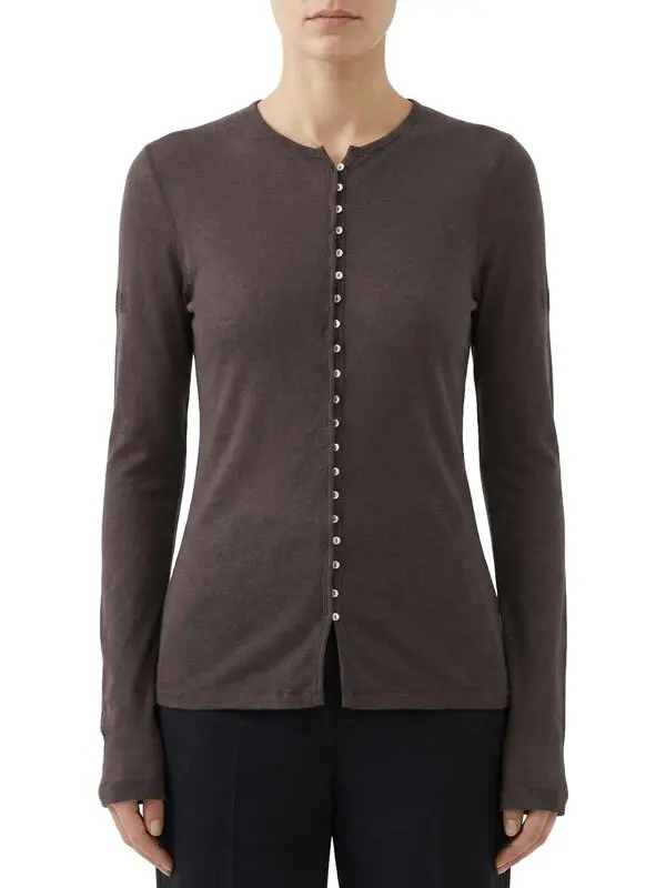 BY MALENE BIRGER Button-up Sweater - Brown