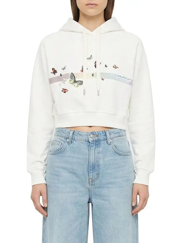 Casablanca Printed Sweatshirt - White