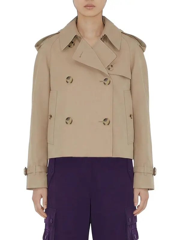 Burberry Button Detailed Blazer - Beige