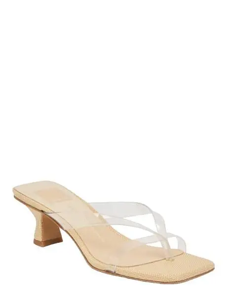 Dolce Vita Brevel Vinyl Translucent Strap Sandal - Crystal Jelly