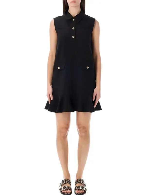 GANNI Sleeveless Dress - Black