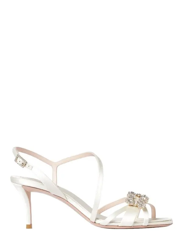 ROGER VIVIER Heeled Sandal - Yellow Cream