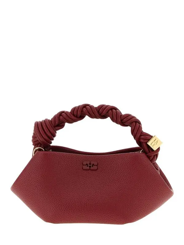 GANNI Top Handle Handbag - Red