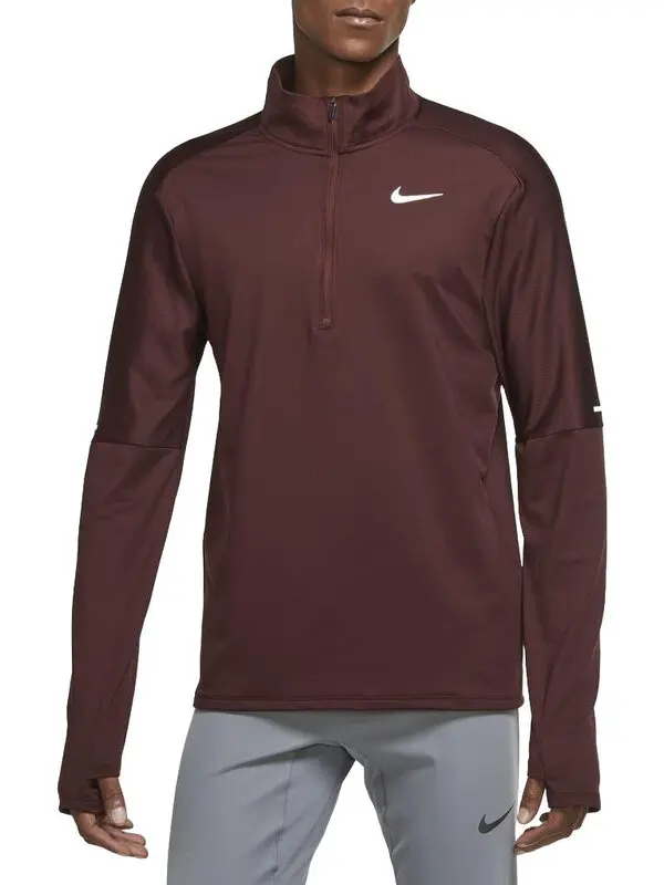 Nike Dri-fit Half Zip Running Top - Mystic Dates