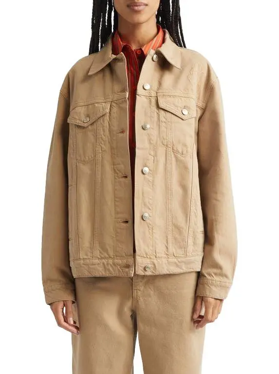 Marimekko Maridenim Murros Denim Trucker Jacket - Light Brown